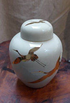 Tea Caddy Golden Cranes | Fox & Moon Tea